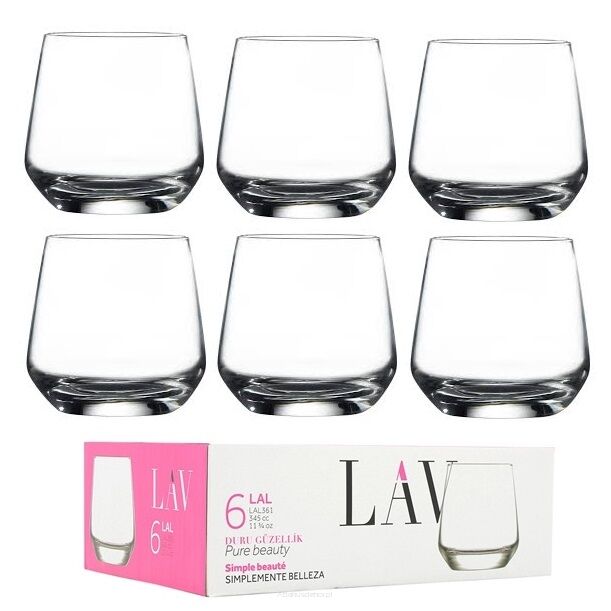 LAV LAL szklanki 345 ml 6 sztuk